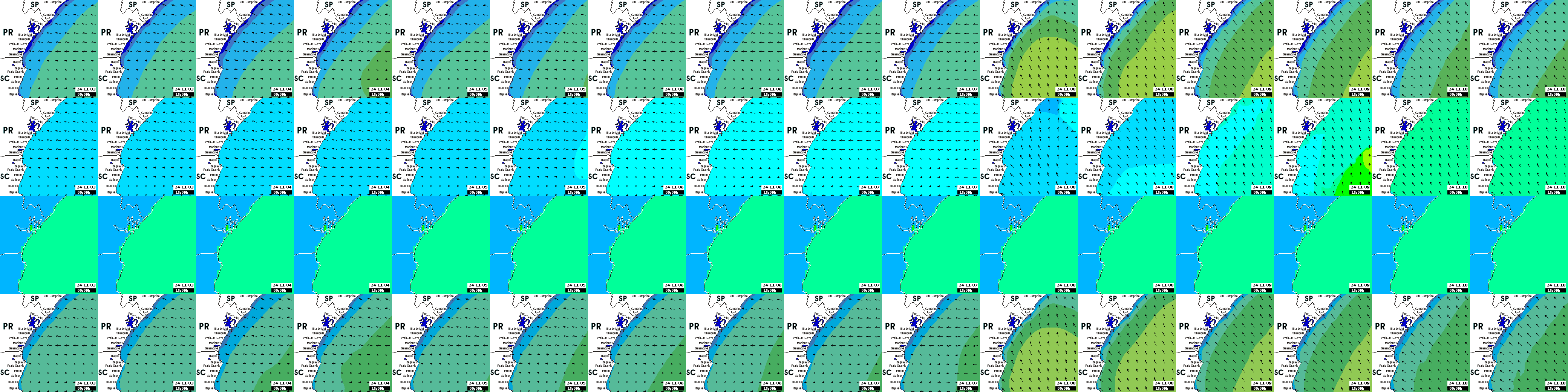 praia Atoleiro - Matinhos - Paraná - Brasil - Previsão de Ondas e Vento